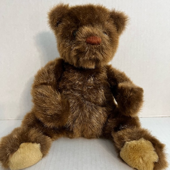 Toys | Vintage Faux Mink Teddy Bear Plush | Poshmark